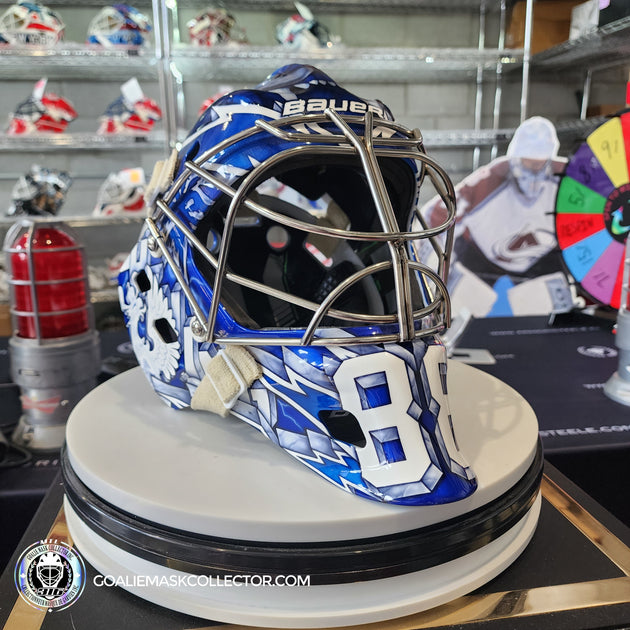 Featuring: Andre Vasilevskiy Worn Goalie Mask 2022 Tampa Bay Lightning ...