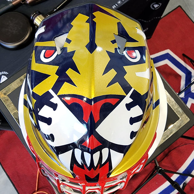 SOLD: JOHN VANBIESBROUCK Goalie Mask Original Armadilla Florida Panthe ...
