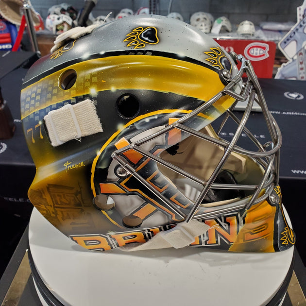 Featuring: Jeremy Swayman 2023 Unsigned Goalie Mask Boston Bruins ...