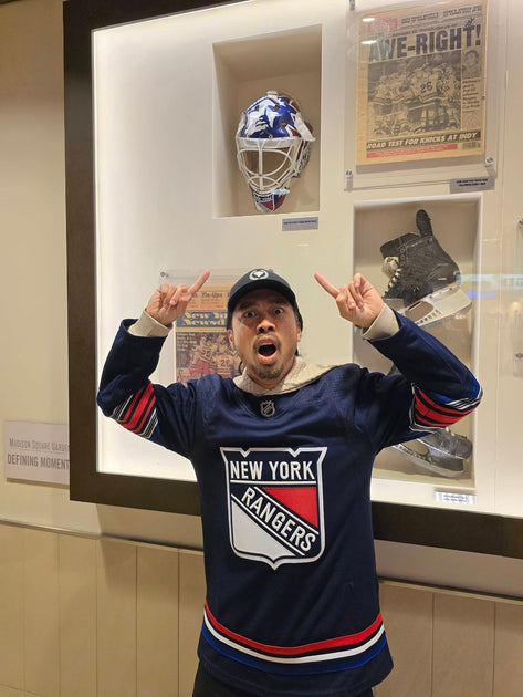 Madison Square Garden MSG: Mike Richter Goalie Mask Game Worn Cubberly ...