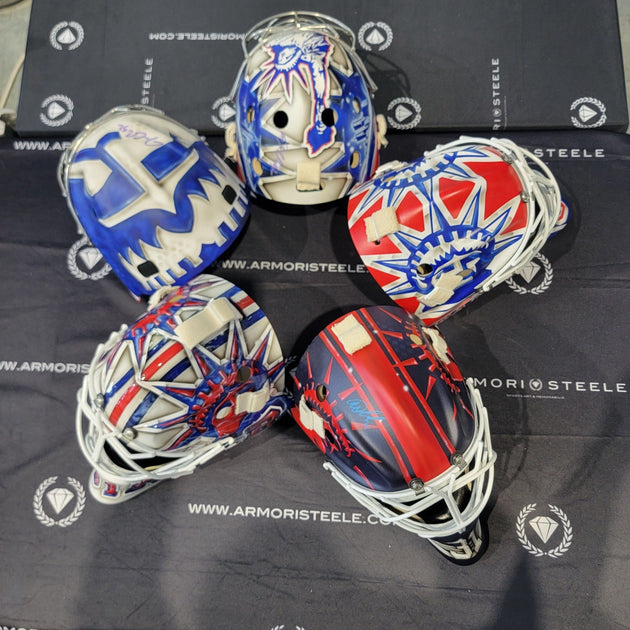 New 2025 Spring Shesterkin & Quick Signed Goalie Masks New York Ranger ...