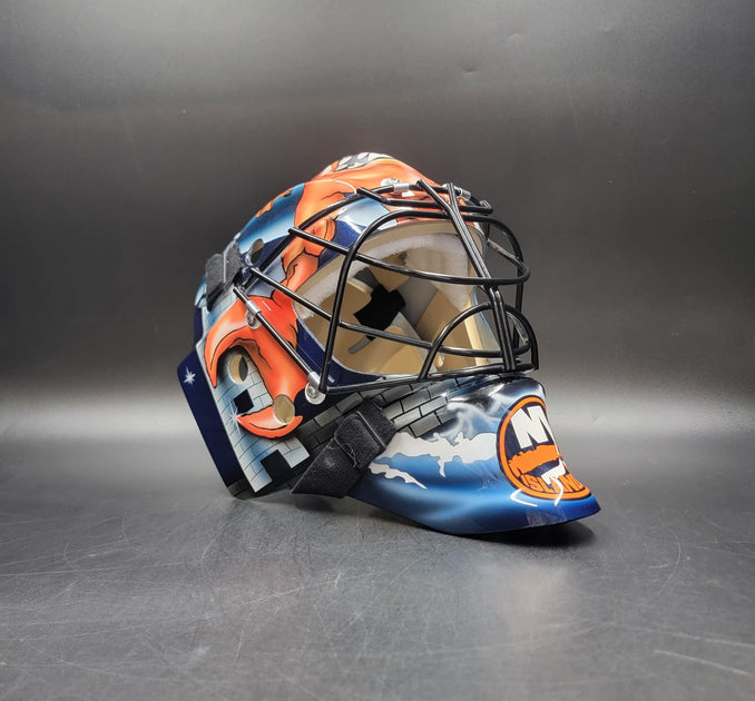 Roberto Luongo Signed New York Islanders Goalie Mask – Goalie Mask ...