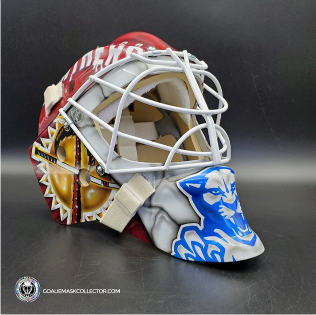 GOALIE MASK PLAYOFF UPDATE: SERGEI BOBROVSKY GOALIE MASK UNSIGNED 202 ...
