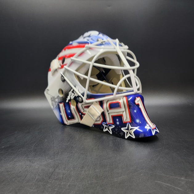 Jeremy Swayman Signed Goalie Mask 2025 4 Nations Team USA Signature Ed ...