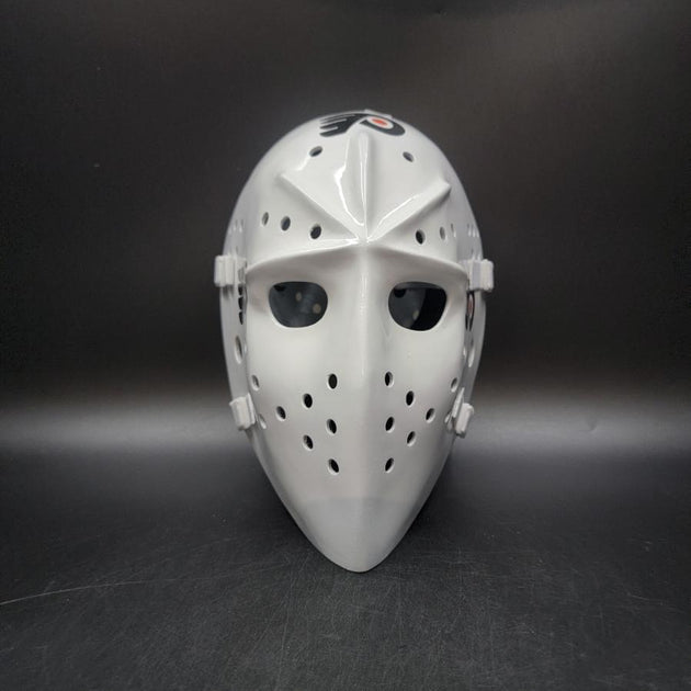 Bernie Parent Goalie Mask Unsigned Philadelphia "3 Emblems" PRISTINE E ...