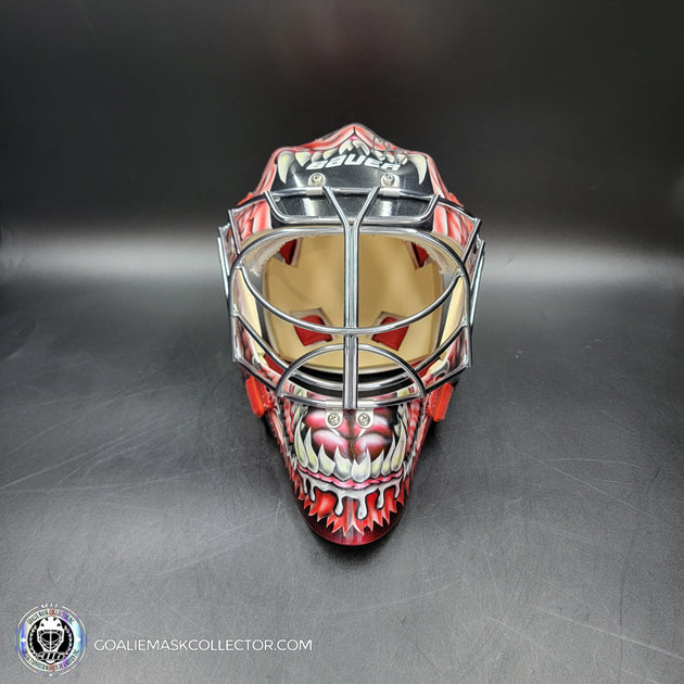 Curtis Joseph Game Issued Goalie Mask Detroit Red Wings Pro's Choice D ...