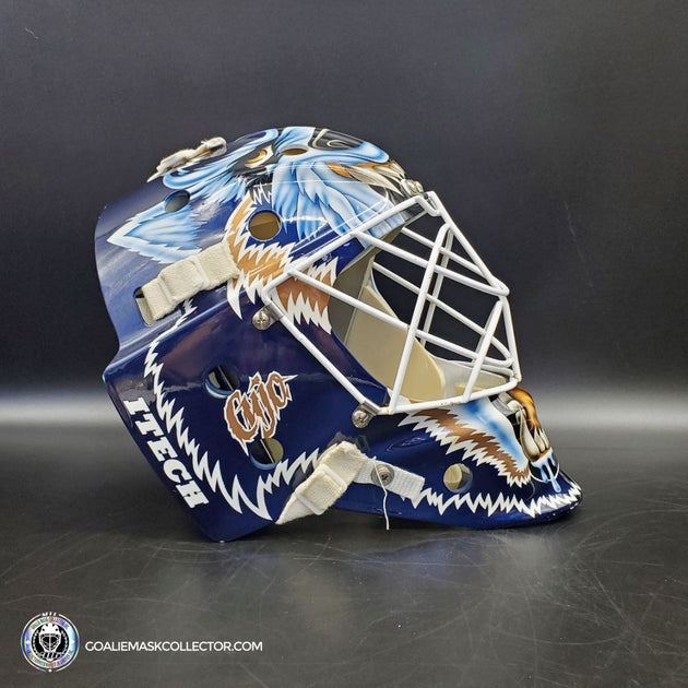 Curtis Joseph PRO "ICE READY" Goalie Mask Edmonton Oilers Signed Itech ...