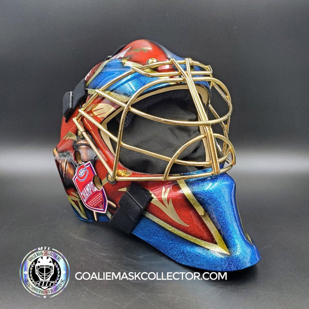 Custom Painted Goalie Mask: Marc-Andre Fleury Inspired Goalie Mask Uns ...