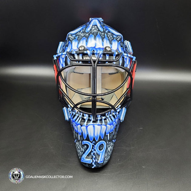 Custom Painted Goalie Mask: Jacob Markstrom Inspired Goalie Mask Unsig ...
