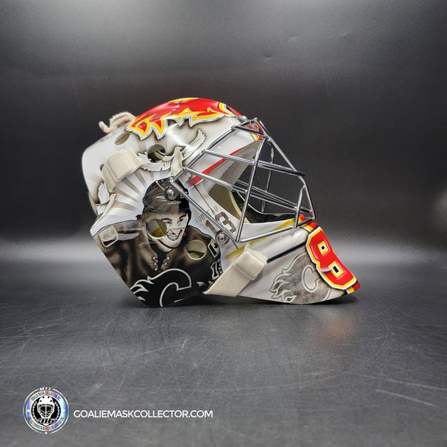 Dan Vladar Goalie Mask Unsigned 2025 Calgary Johnny Gaudreau Tribute ...