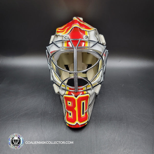 Dan Vladar Goalie Mask Unsigned 2025 Calgary Johnny Gaudreau Tribute ...