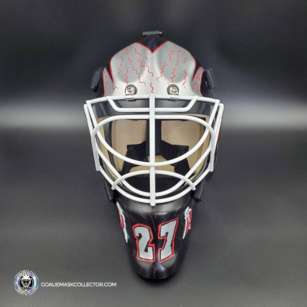 Devon Levi Goalie Mask Unsigned Buffalo 2022-23 Matte Finish Tribute ...