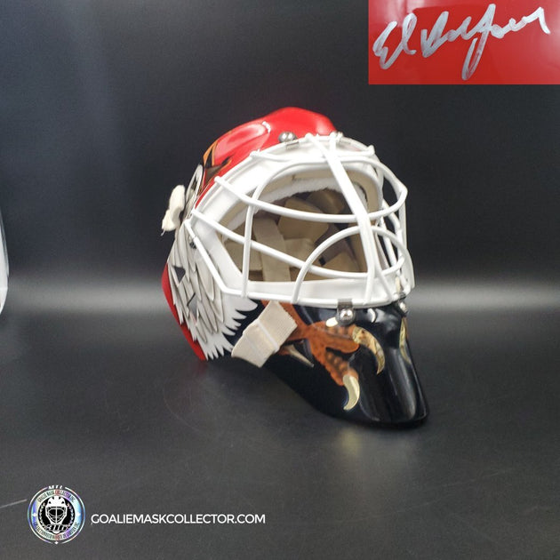 Ed Belfour Signed Goalie Mask Chicago Eagle Claw Signature Edition Aut ...