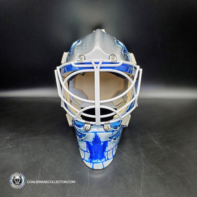 Joseph Woll Goalie Mask Ed Belfour Signed Toronto 2023 Metallic V2 Tri ...