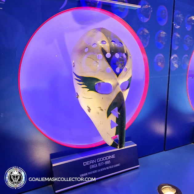 Dean Goodine Goalie Mask Tobique Panthers 1977-85 - HHOF Hockey Hall o ...
