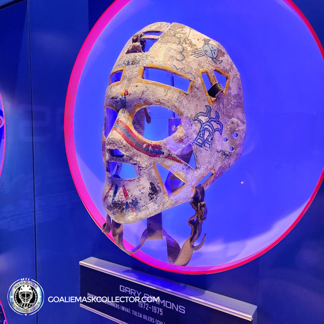Gary Simmons Goalie Mask Tulsa Oilers 1972 - HHOF Hockey Hall of Fame ...