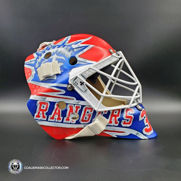 Igor Shesterkin Goalie Mask Unsigned 2023 New York Richter Tribute ...