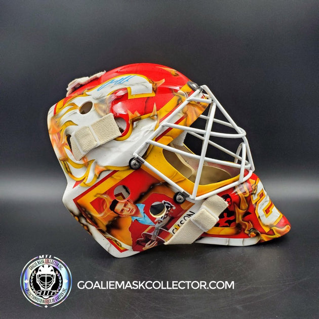 Jacob Markstrom Signed Goalie Mask 2023-24 "JOHNNY CASH" Calgary Signa ...