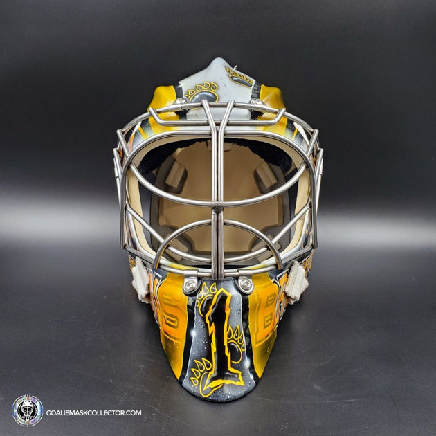 Jeremy Swayman Signed Goalie Mask 2023 Boston Tribute Signature Editio ...