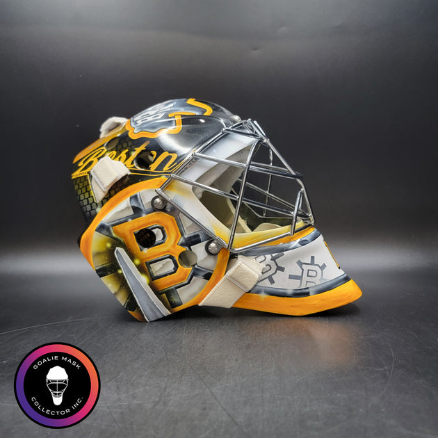 Jeremy Swayman Signed Goalie Mask 2025-26 Boston Tribute Signature Edi ...