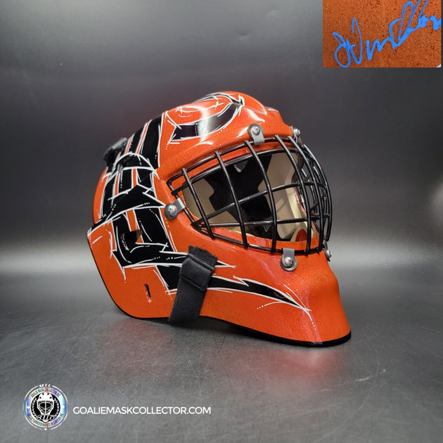 John Vanbiesbrouck Signed Goalie Mask BEE316 Philadelphia V3 Signature ...