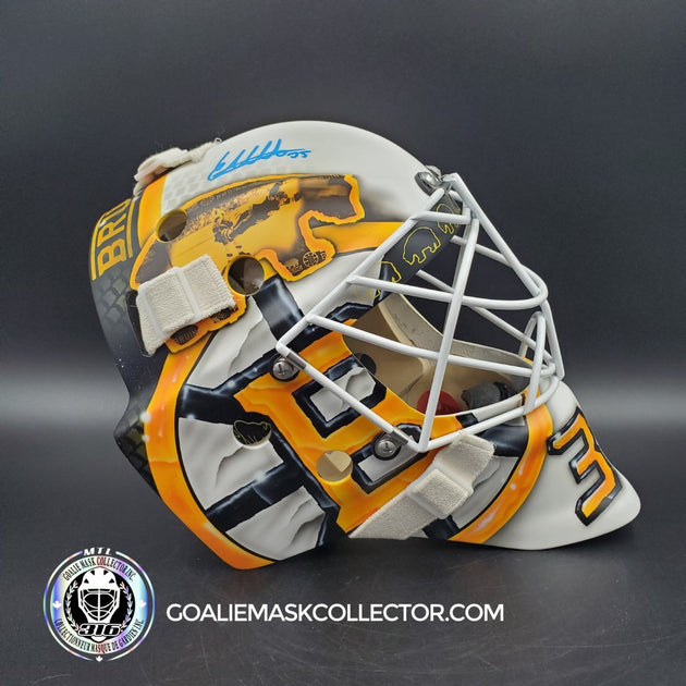 Linus Ullmark Signed Goalie Mask 2023-24 Boston CENTENNIAL Orr & Berge ...