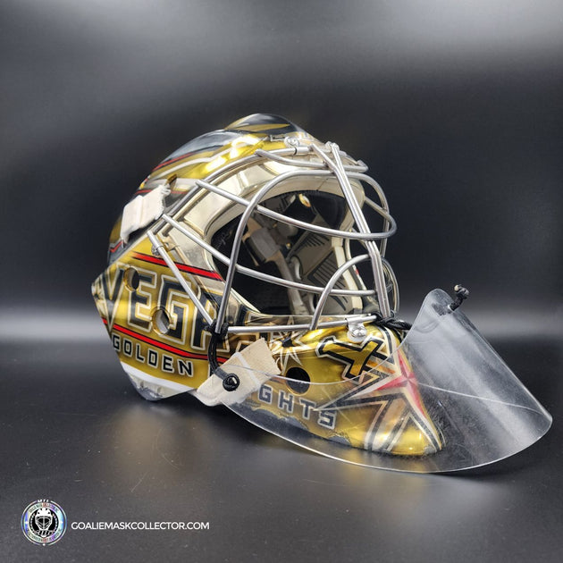 Logan Thompson Game Worn Goalie Mask 2022-23 Las Vegas Golden Knights ...