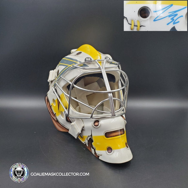 Logan Thompson Signed Goalie Mask Las Vegas 2023-24 Winter Classic Sig ...