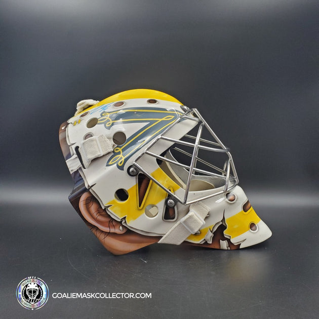 Logan Thompson Signed Goalie Mask Las Vegas 2023-24 Winter Classic Sig ...