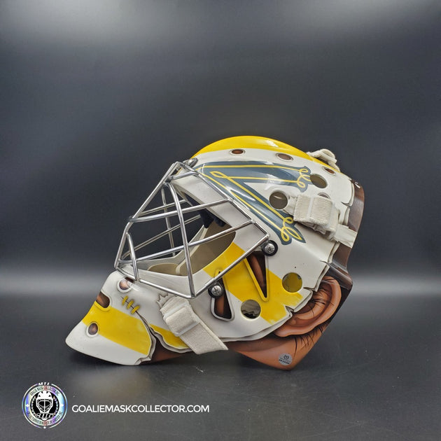 Logan Thompson Goalie Mask Las Vegas Unsigned 2023-24 Winter Classic T ...