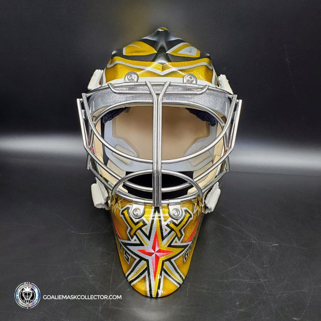 Logan Thompson Goalie Mask Unsigned Las Vegas 2023 Tribute – Goalie ...