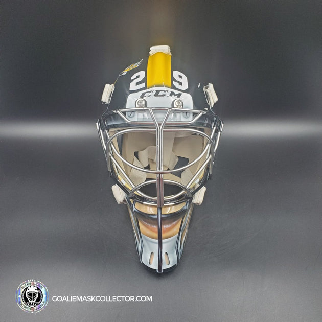 Marc-Andre Fleury Goalie Mask Unsigned 2014 Stadium Series Tribute ...