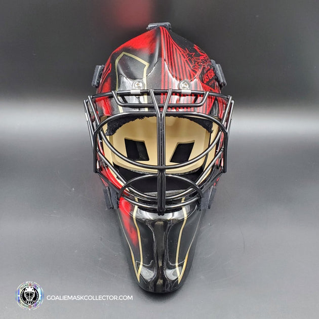 Marc-Andre Fleury Goalie Mask Unsigned 2021 Las Vegas Reverse Retro Tr ...