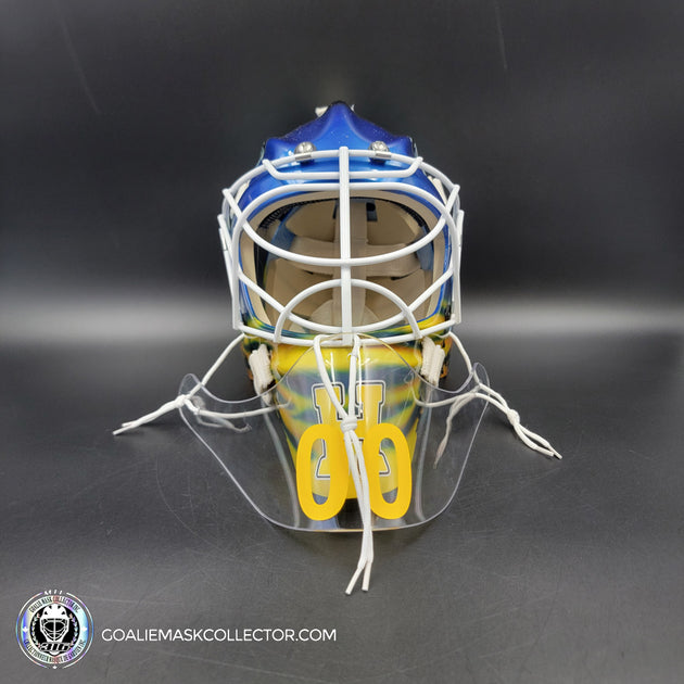 Martin Biron Goalie Mask Unsigned Buffalo V1 Tribute – Goalie Mask ...