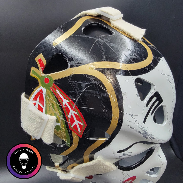 Murray Bannerman Goalie Mask Unsigned Chicago GAME WORN Edition Full S ...