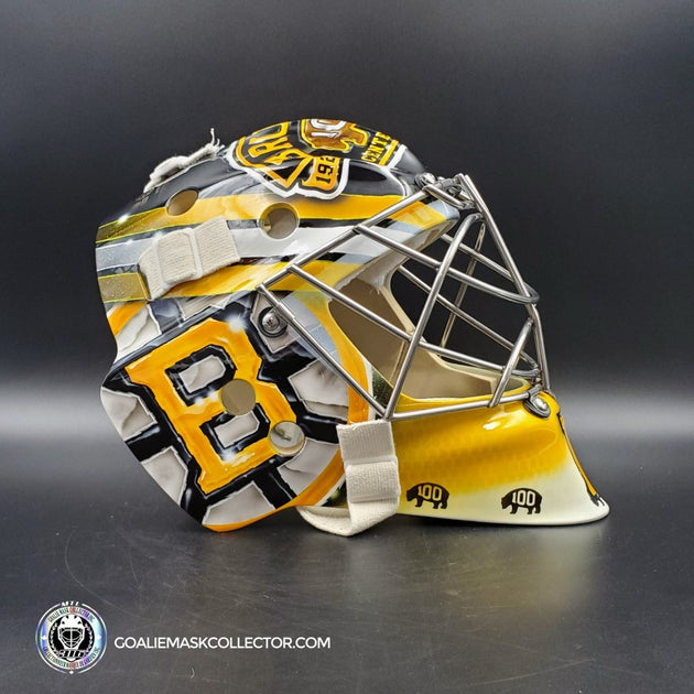 Jeremy Swayman Goalie Mask Unsigned 2023-24 Boston 100 Year Centennial ...