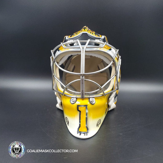 Jeremy Swayman Goalie Mask Unsigned 2023-24 Boston 100 Year Centennial ...