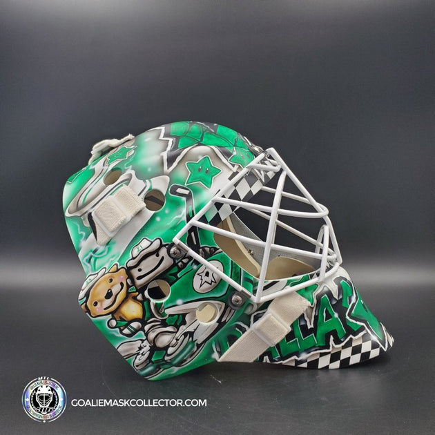 Scott Wedgewood Goalie Mask Unsigned 2024 Dallas Mario Kart Tribute ...