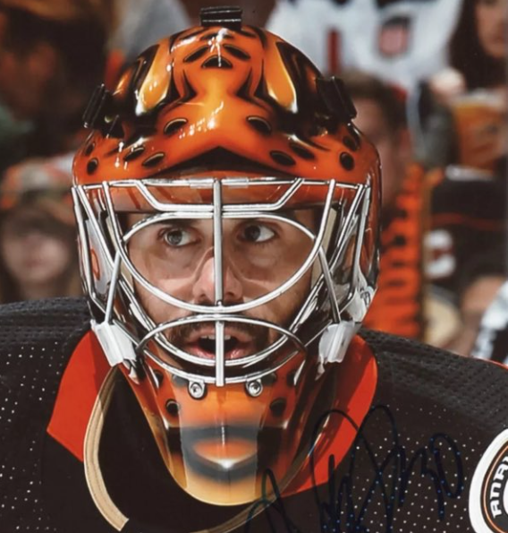 Presale: Ryan Miller Signed Goalie Mask Anaheim Orange Signature Editi ...