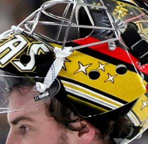 Logan Thompson Goalie Mask Unsigned Las Vegas 2023 Reverse Retro Tribu ...