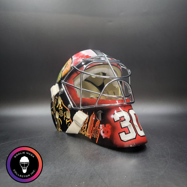 Spencer Knight Goalie Mask Unsigned 2025-26 Chicago 100th Centennial T ...