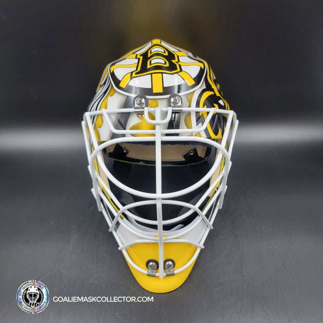 Tim Thomas MAGE Goalie Mask Boston 2009 Vezina Yellow Bear Signature E ...