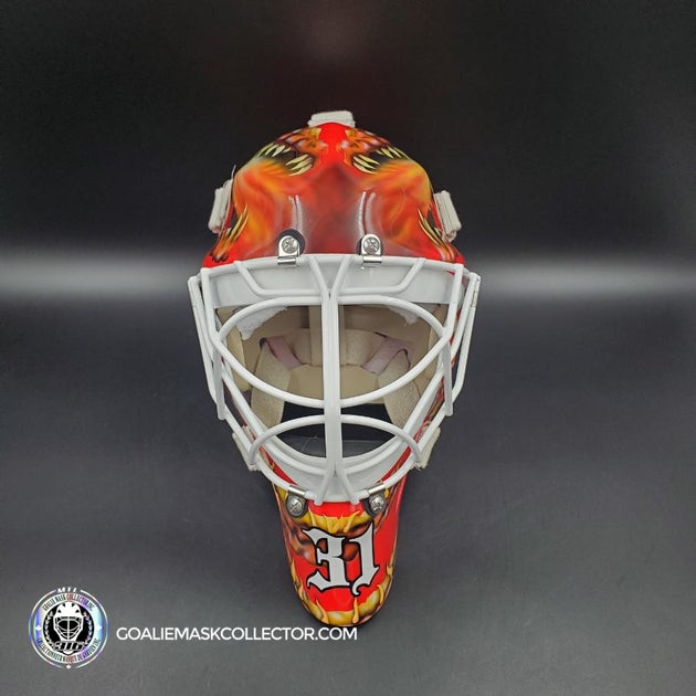 Trevor Kidd Goalie Mask Unsigned Calgary V2 Tribute – Goalie Mask Collector