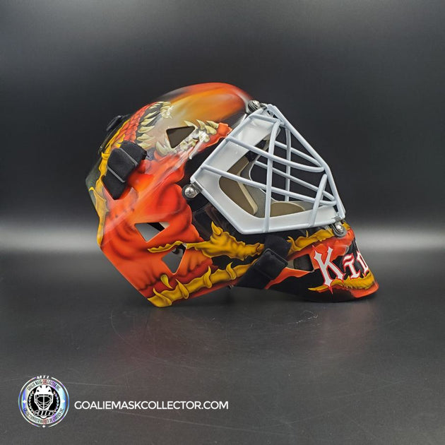 Trevor Kidd Goalie Mask Unsigned Calgary V1 Tribute – Goalie Mask Collector