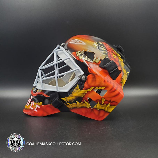 Trevor Kidd Goalie Mask Unsigned Calgary V1 Tribute – Goalie Mask Collector