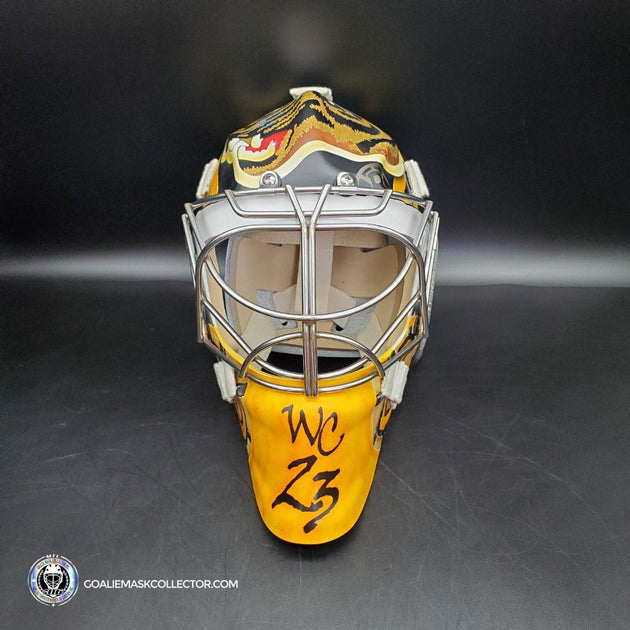 Ullmark & Swayman Tandem Signed Goalie Mask 2022-2023 Boston Winter Cl ...