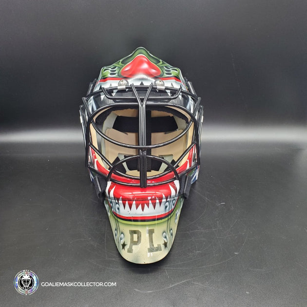 Custom: WWII Bomber Fighter Jet Plane Goalie Mask Unsigned – Goalie ...