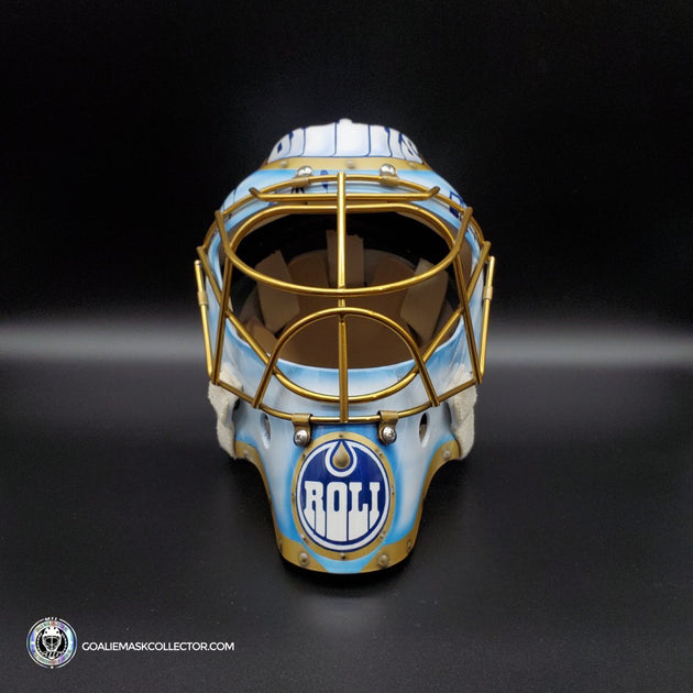 Dwayne Roloson Unsigned Goalie Mask 2006 Edmonton Tribute – Goalie Mask ...