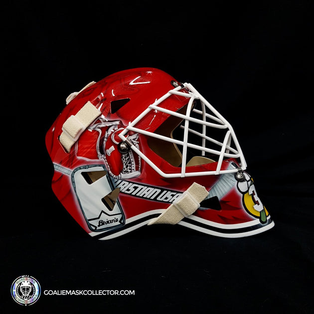 Ed Belfour Signed Goalie Mask "THE GEAR COLLECTION" Brian's Pad Set Ch ...