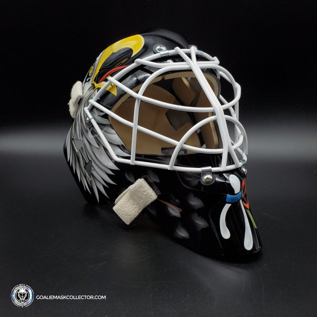 Ed Belfour Signed Goalie Mask BLACK Chicago Signature Edition Tribute ...